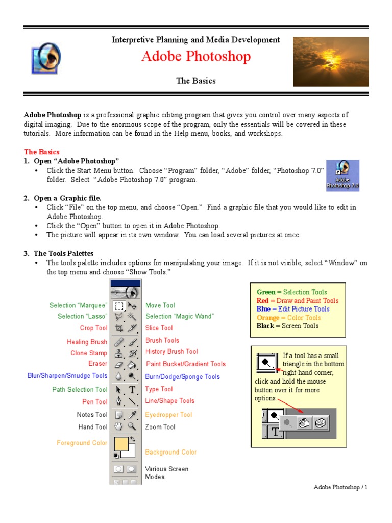 An Introduction to the Essentials of Adobe Photoshop: Tools, Techniques ...