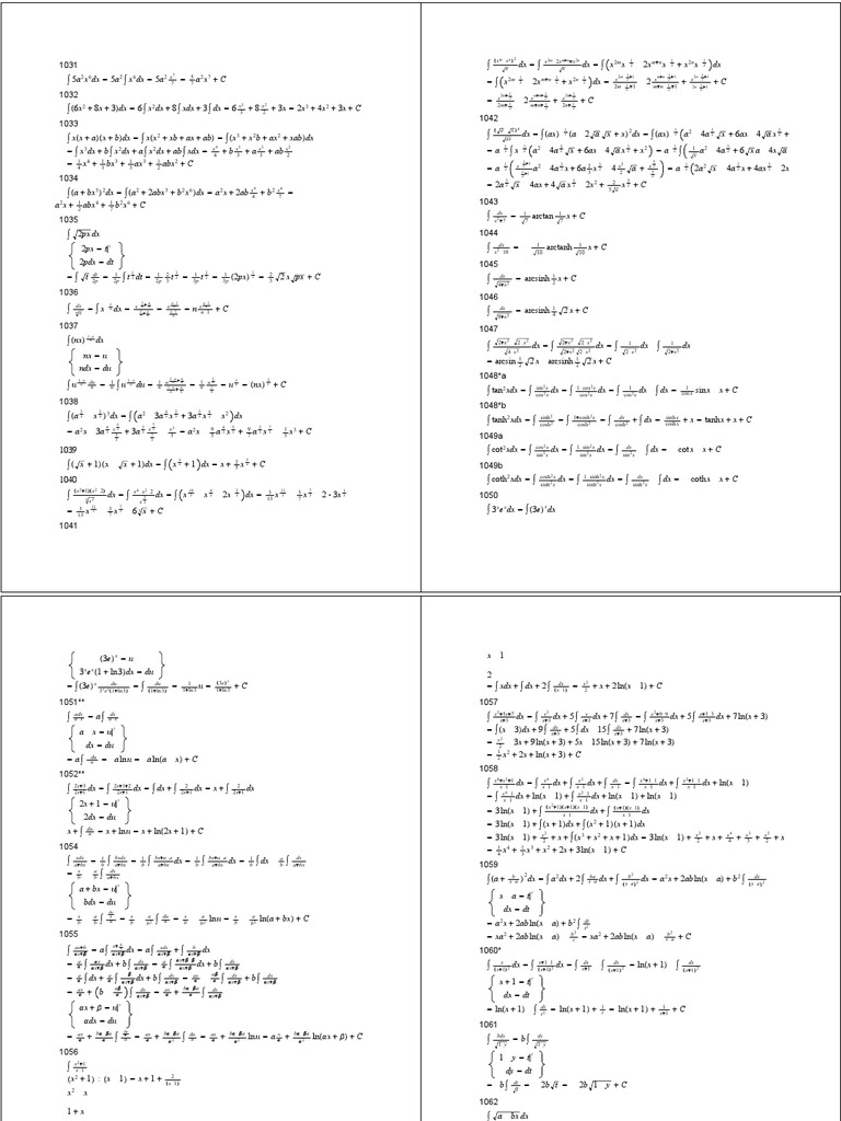 Demidovic - Reseni Integrali - Zbirka Zadataka | PDF | Physical Quantities | Numbers