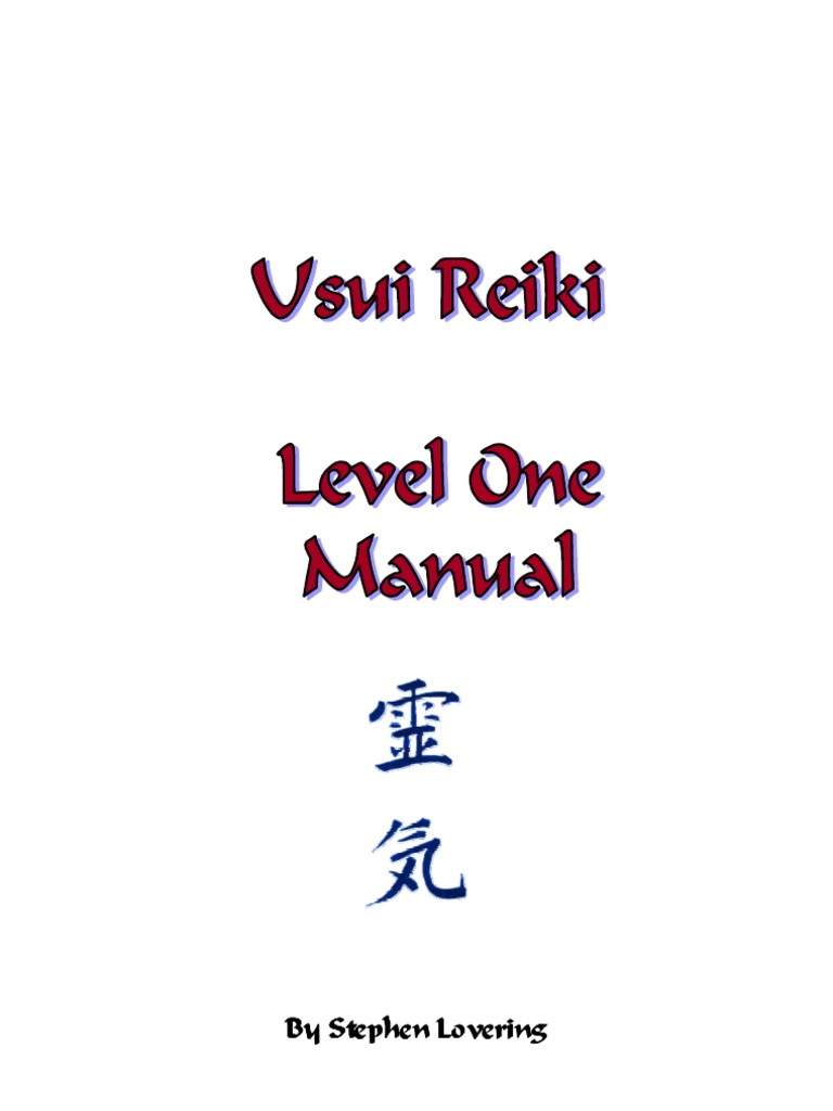 Usui Reiki Manual Level One | PDF | Reiki | Mikao Usui