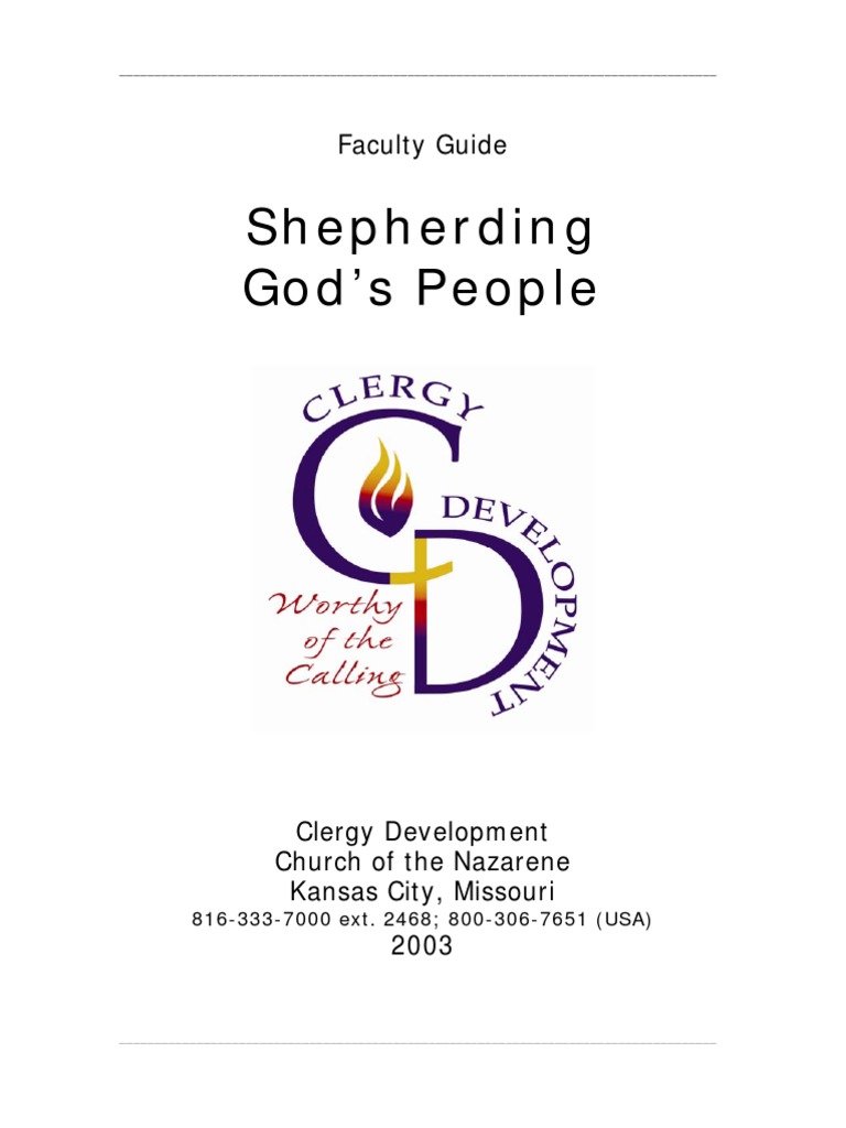 Shepherding God's People Instructors Guide | PDF | Minister ...