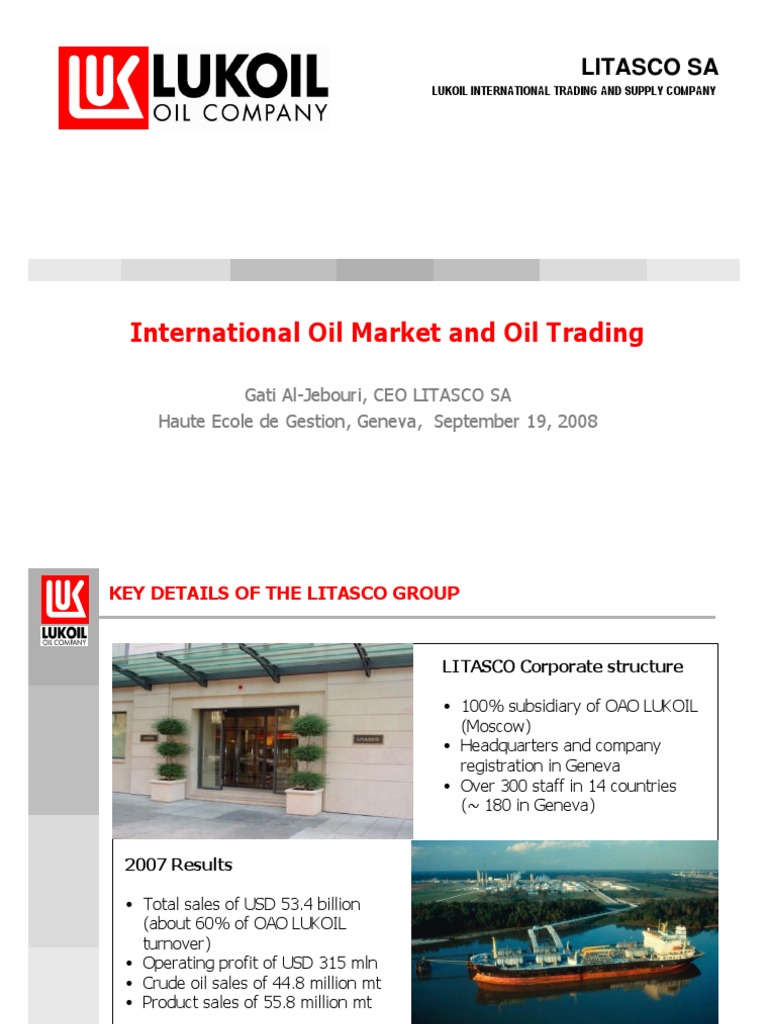 International Oil Market and Oil Trading: Litasco Sa | PDF | Futures ...