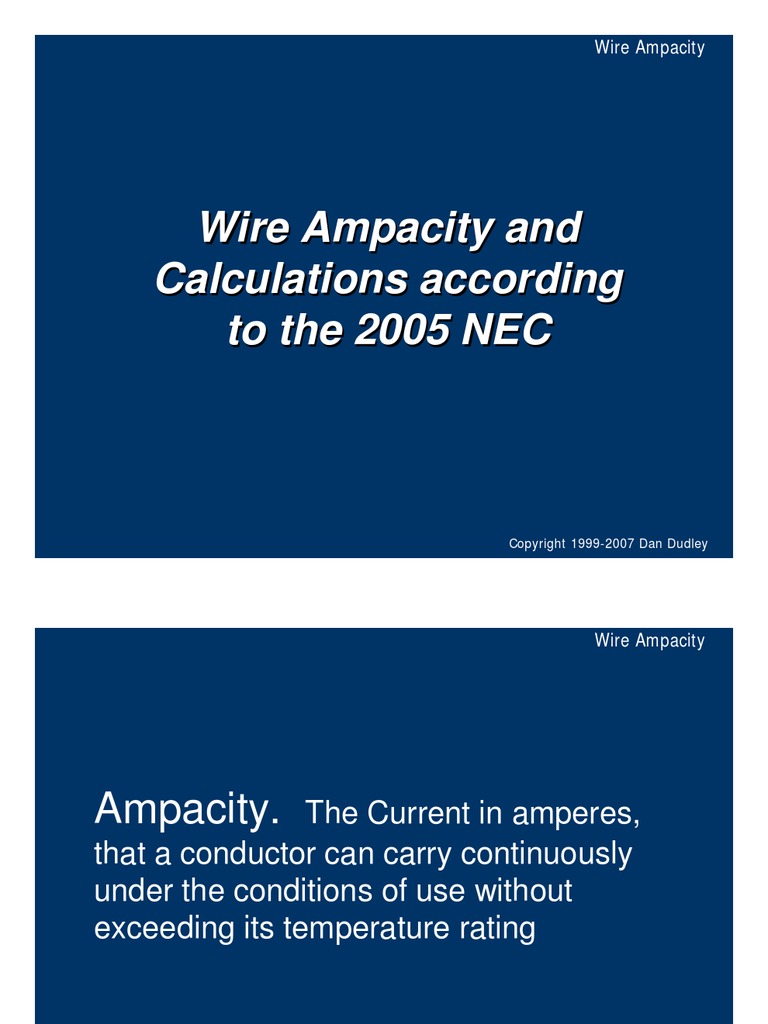 Ampicity Calculations | Download Free PDF | Electrical Conductor | Electric Current