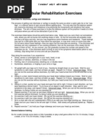 Vestibular Rehabilitation: Gaze Stabilization Exercise Vorx1 | PDF ...