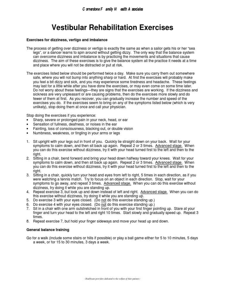 VRT 1 | PDF | Vertigo | Neurological Disorders