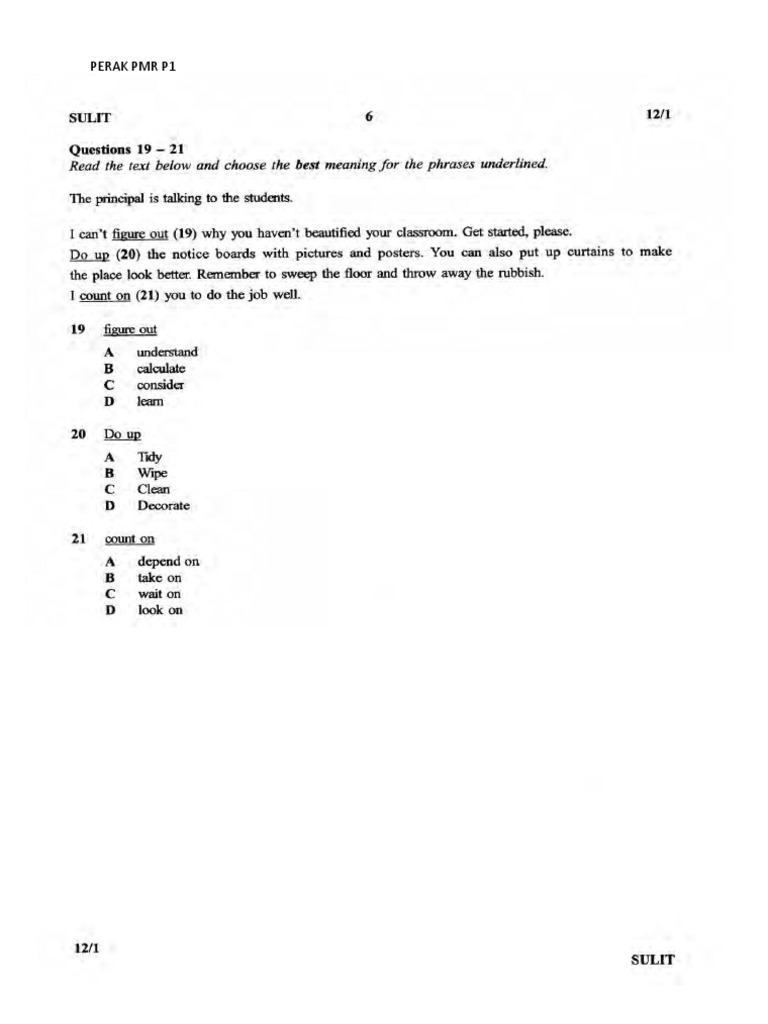 PMR Exam Papers by State | PDF