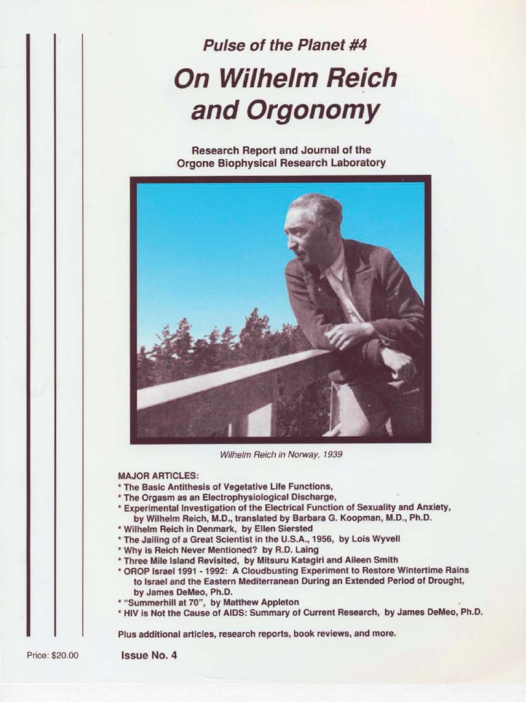 Wilhelm Reich and Orgonomy Insights | PDF | Wilhelm Reich | Science