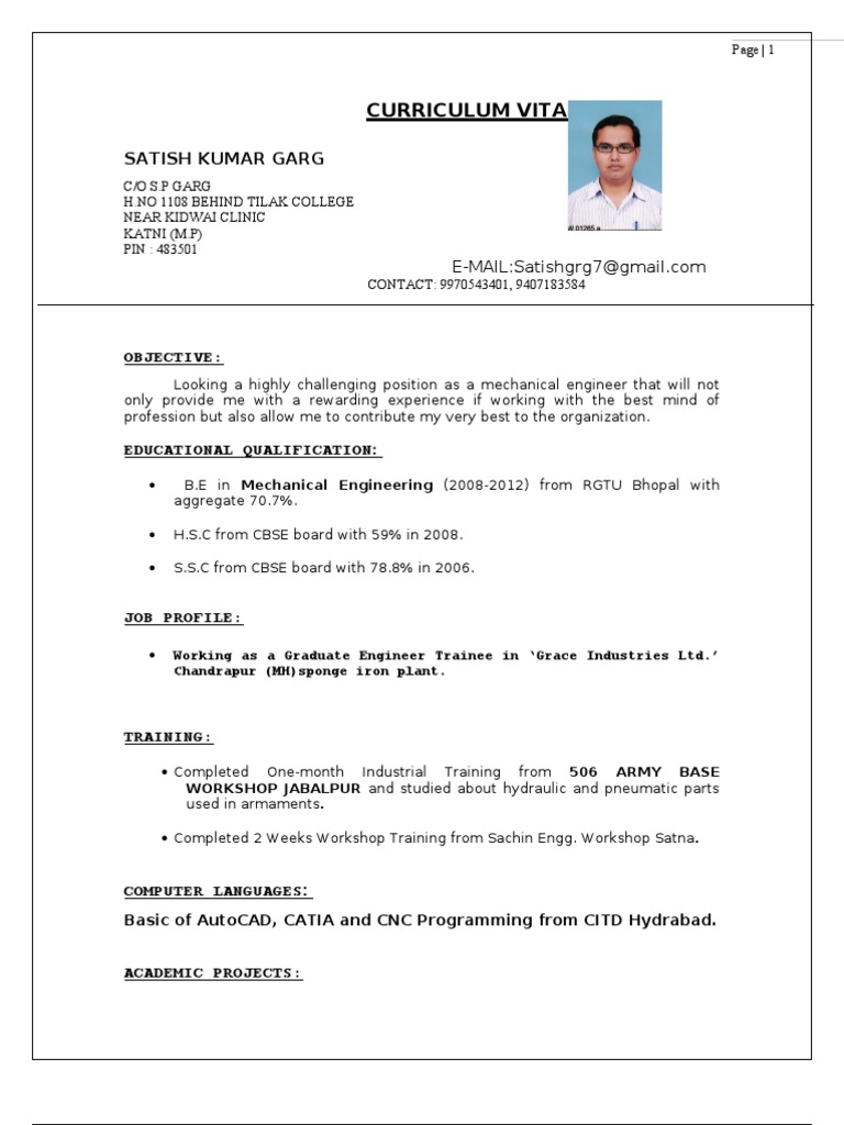 Satish Resume | PDF