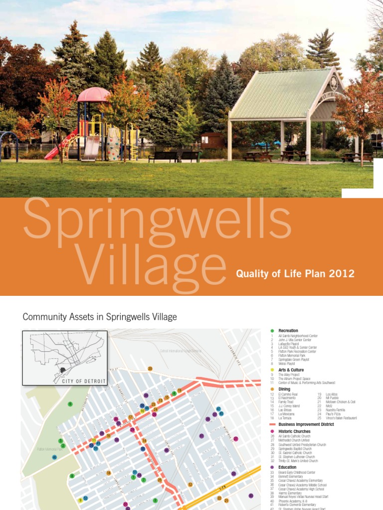 Springwells Quality of Life Plan 2012 | PDF | Detroit | Entrepreneurship