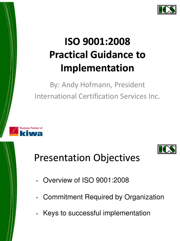 ISO 9001:2008 Implementation Guide | PDF | Quality Management System ...