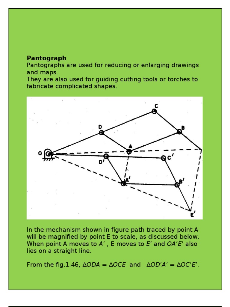 Straight Line Motion Mechanisms Old | PDF | Ellipse | Machines