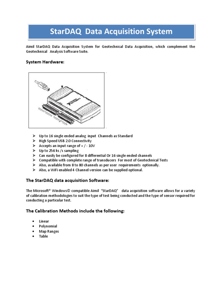 Geo Star DAQ | PDF | Data Acquisition | File Format