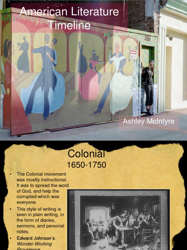 American Literature Timeline Overview | PDF | American Literature ...