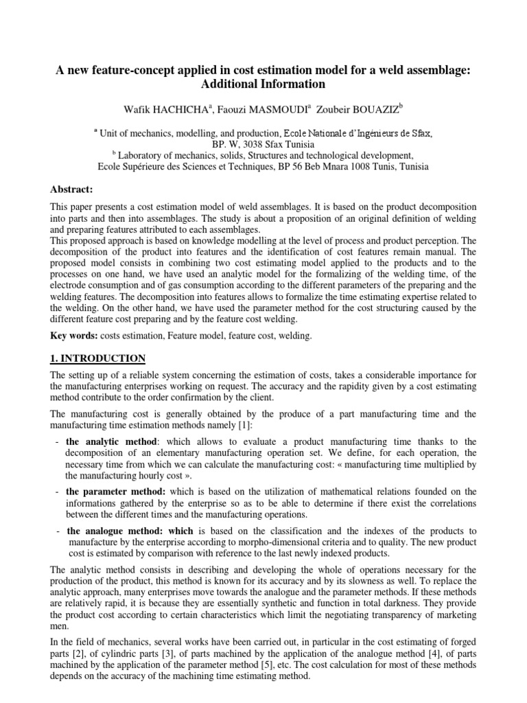 Paper Cost Estimation 2007 | PDF | Technology & Engineering