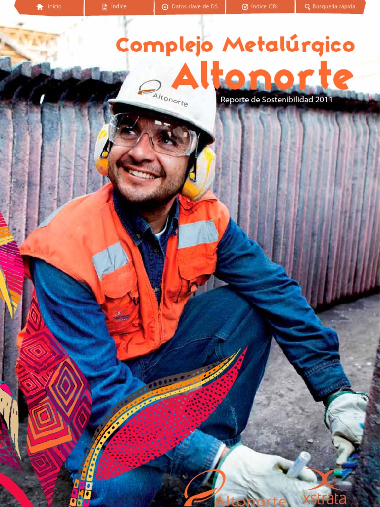 Reporte de Sostenibilidad 2011 Complejo Metalúrgico AltoNorte | PDF ...