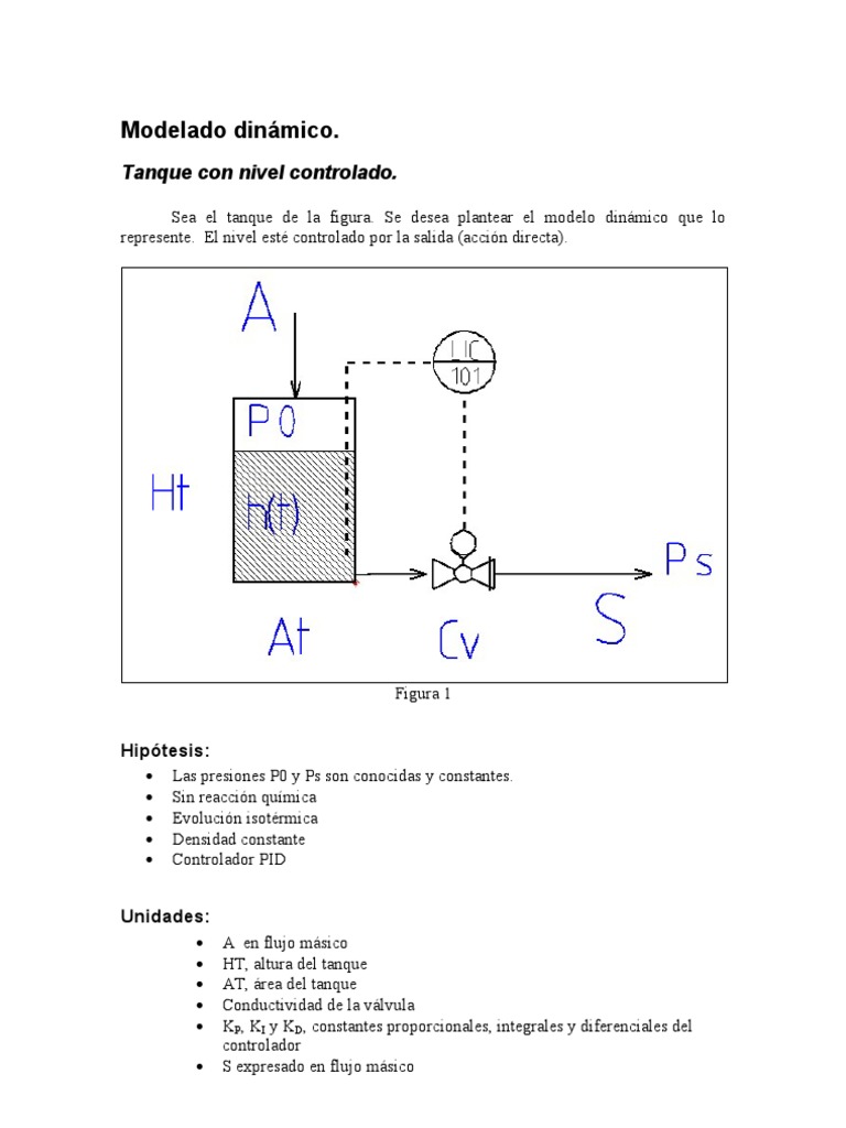 Modelado Matemático de Un Tanque Simple | PDF