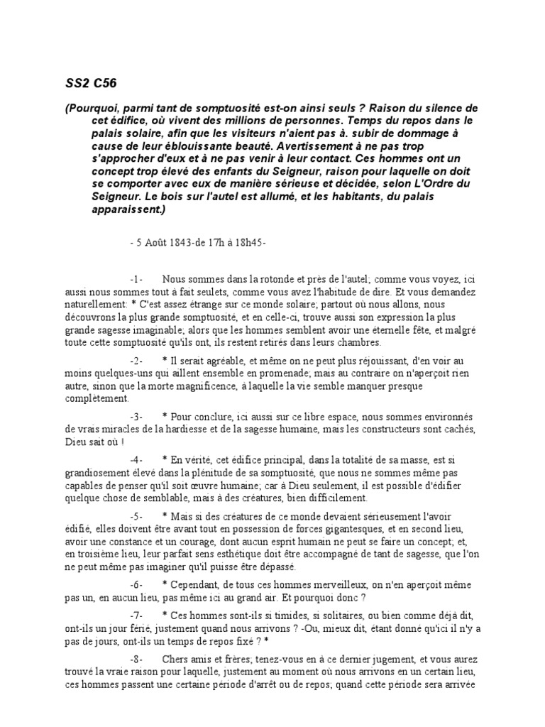 L'ordre Du Seigneur (Extraits - Nouvelle Revelation) | PDF