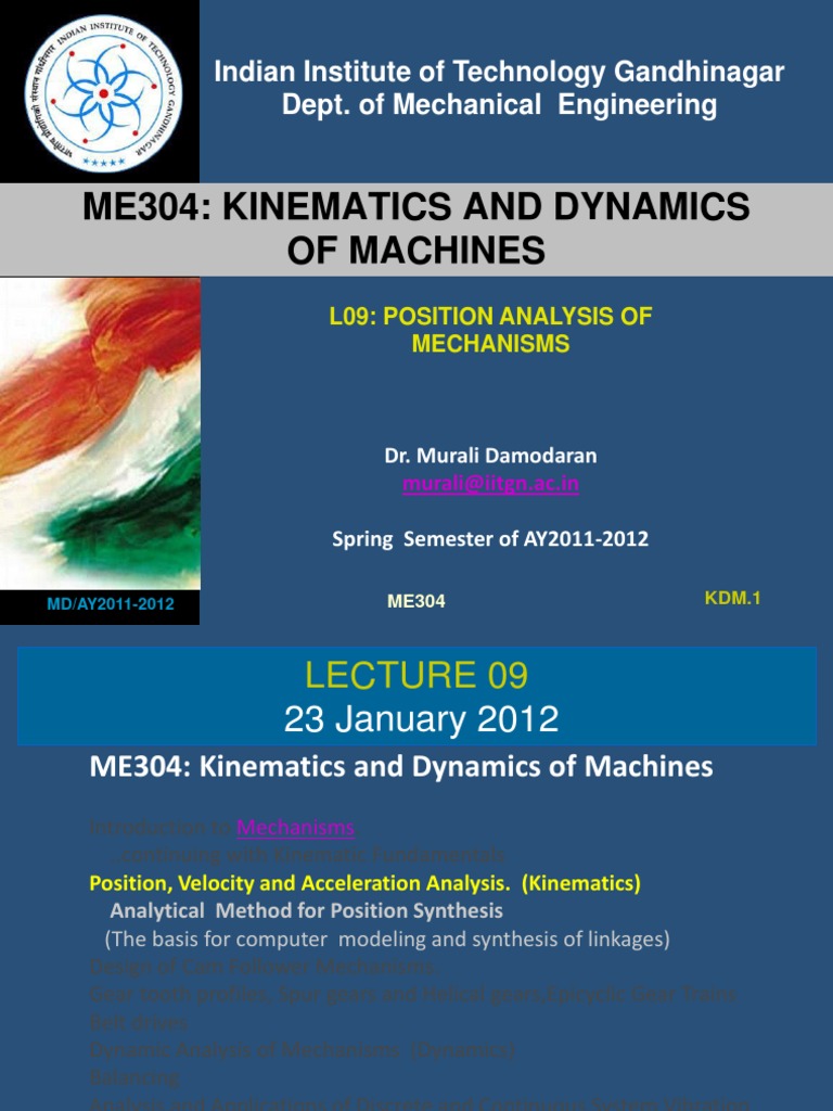 Four Bar Linkage | PDF | Kinematics | Machines