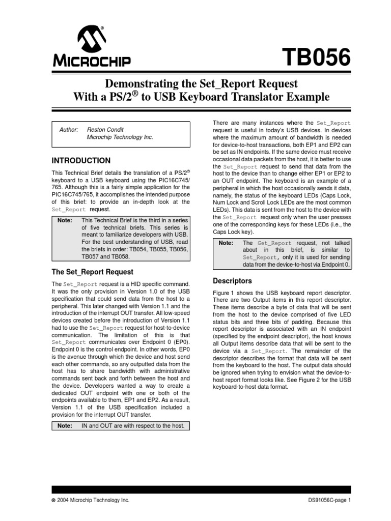PS2® To Usb Keyboard Translator Hardware Diagram | PDF | Usb | Computer ...