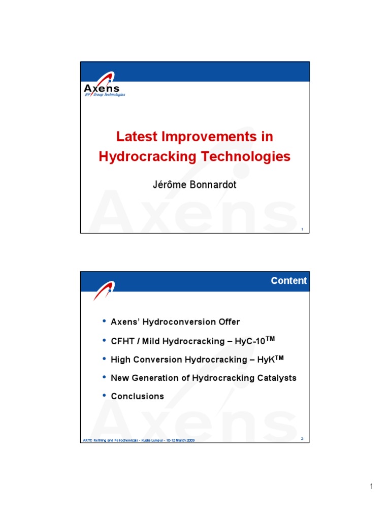 VGO Hydrocracking | PDF | Cracking (Chemistry) | Oil Refinery