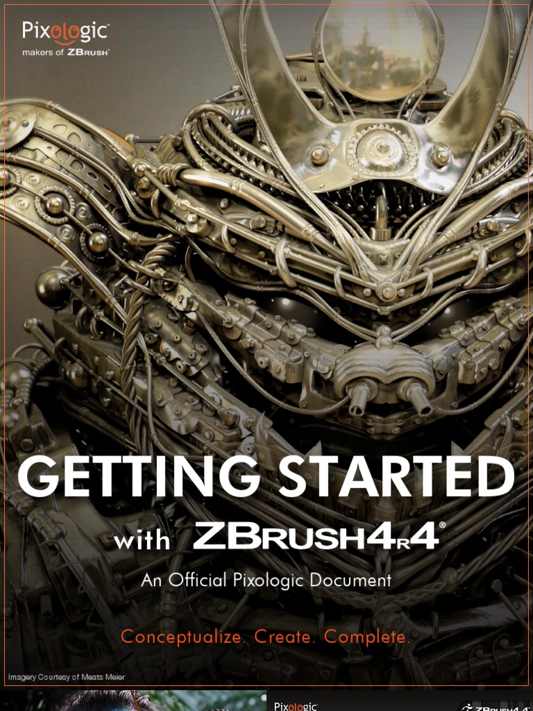 ZBrush Getting Started 4R4 | PDF | Computer Graphics | Computing
