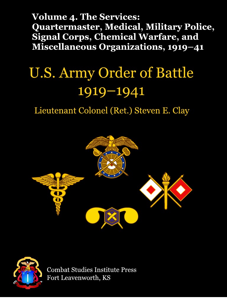 US Army Order of Battle 1919-1941 Vol 4 | PDF | Regiment | Brigade