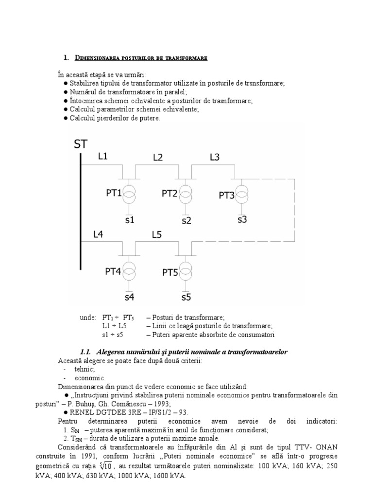 Proiect Retele Electrice | PDF