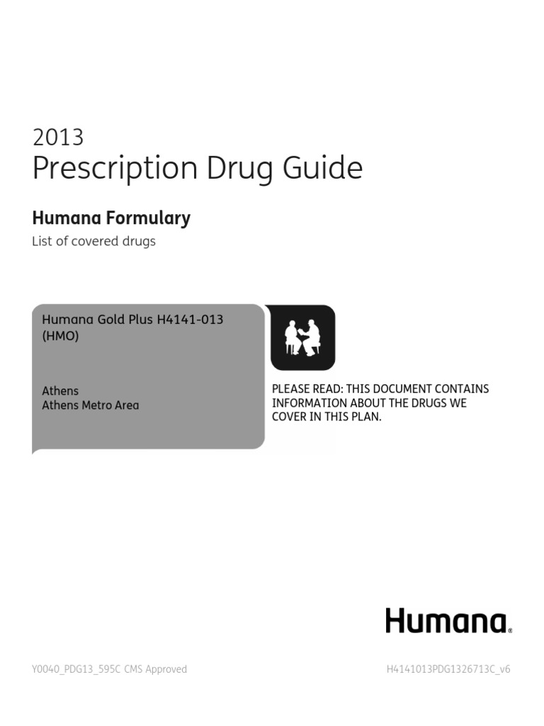 Humana 2013 Prescription Drug Guide | PDF | Medicare (United States ...