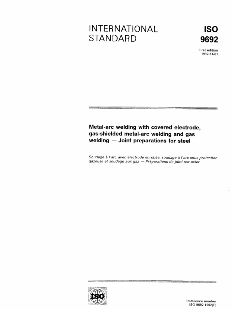 ISO 9692 111992-En | PDF