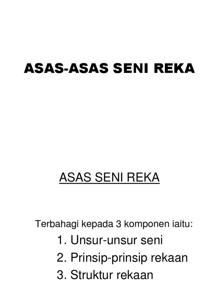 PSV: Asas-Asas Seni Reka | PDF