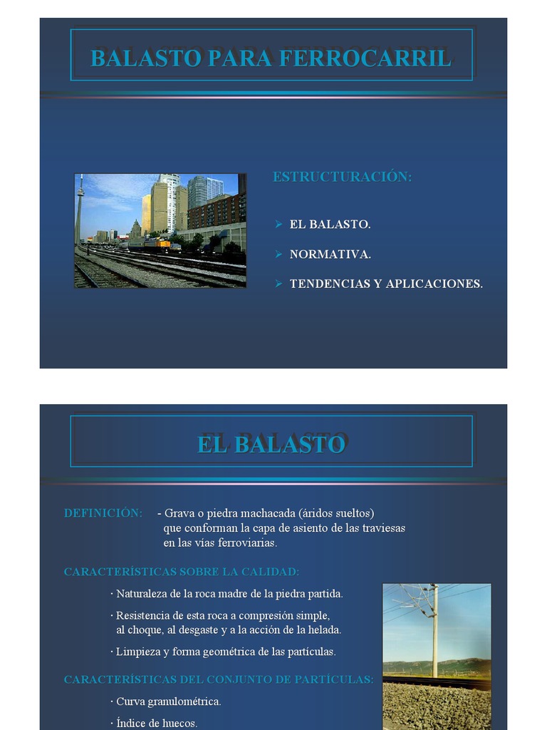 Balasto Ferrocarril | PDF | Basalto | Granito