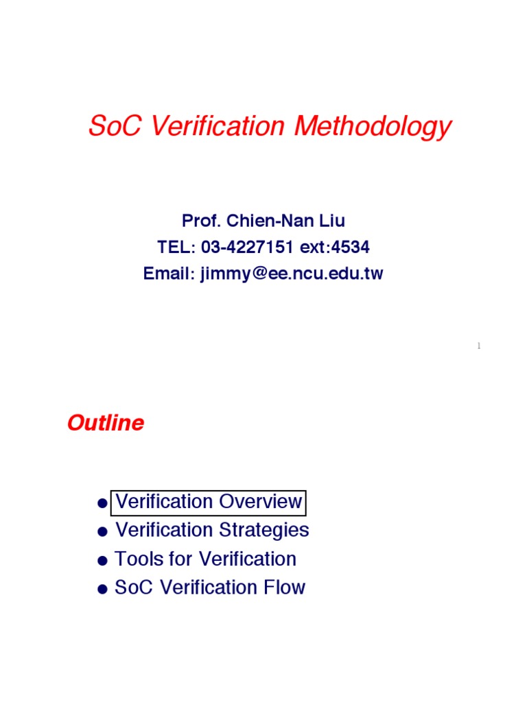 SoC Verification | PDF