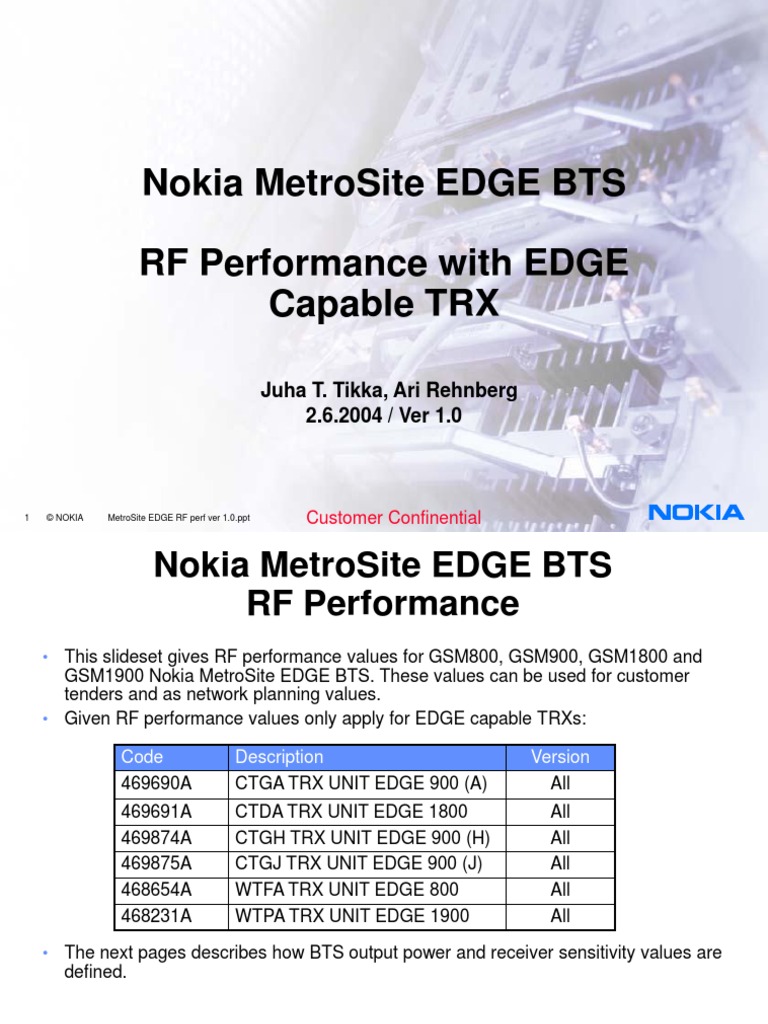 Nokia Metro Bts | PDF | Antenna (Radio) | Radio Technology
