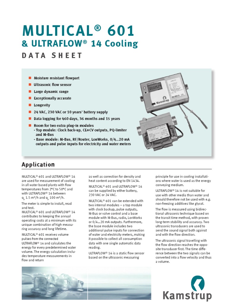 Multical 601 | Download Free PDF | Flow Measurement | Kilowatt Hour