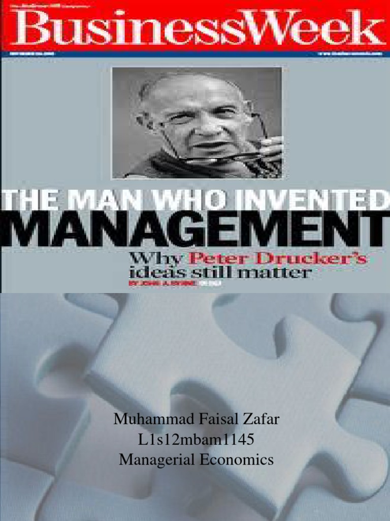 Peter Drucker: The Founding Father of Modern Management Principles and ...
