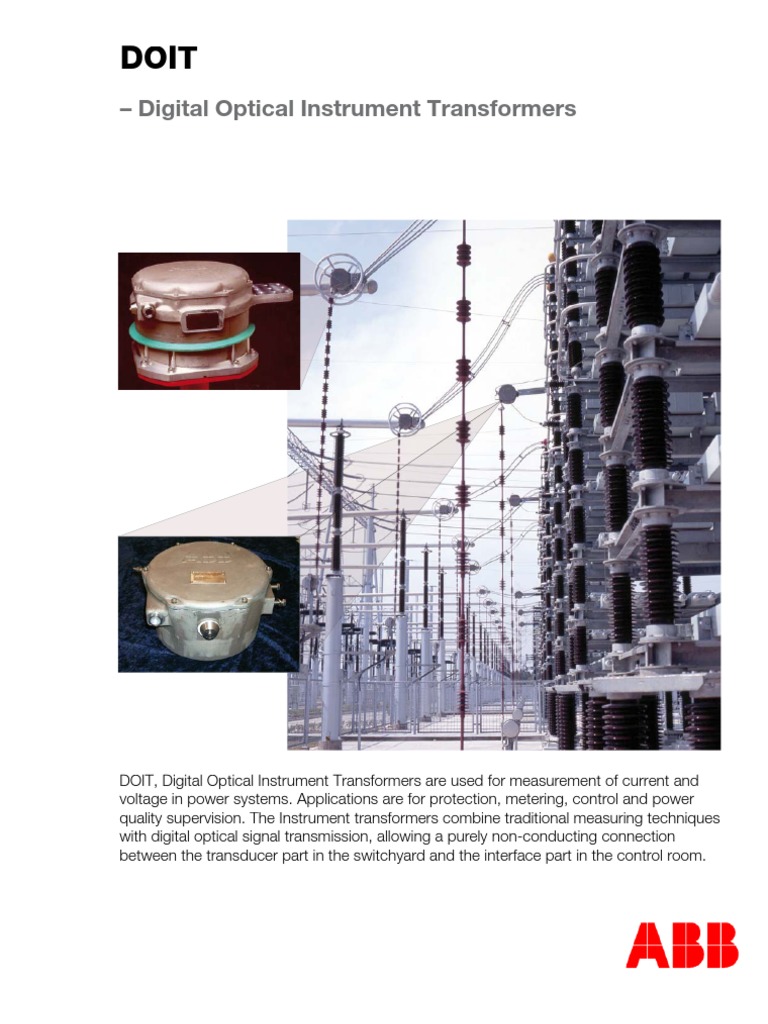 Optical CT | PDF | High Voltage Direct Current | Transformer