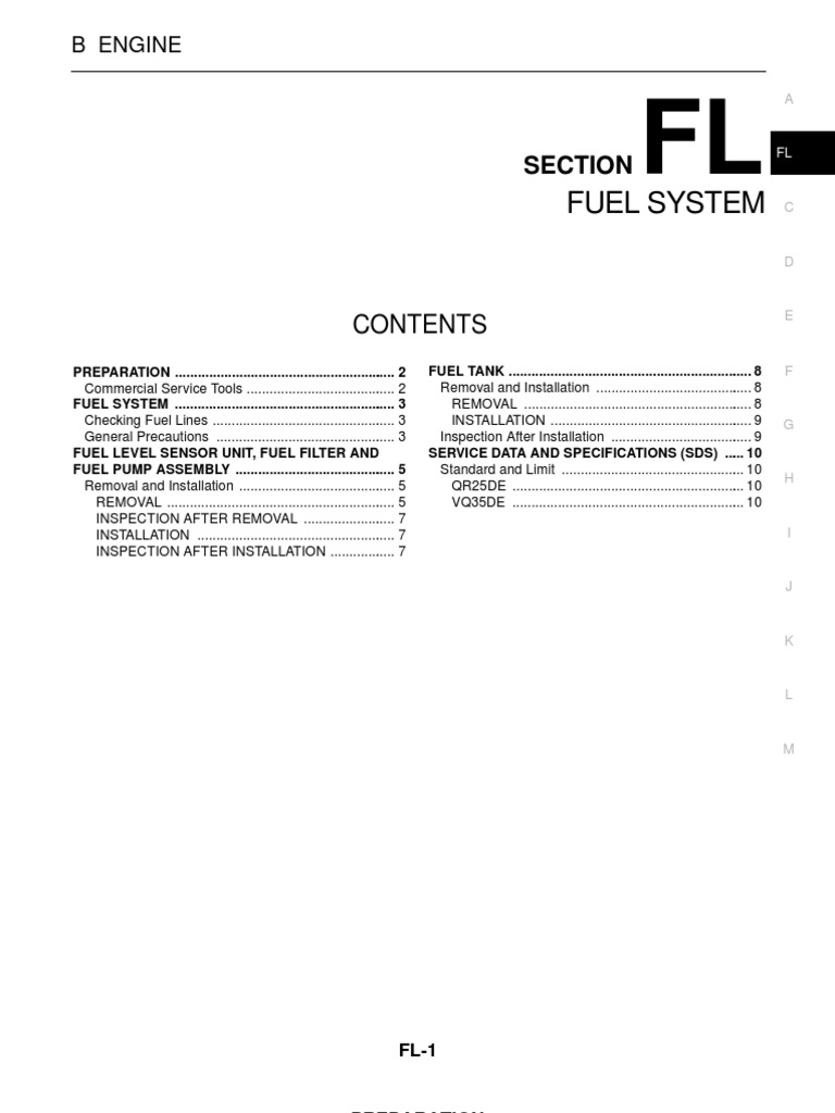 Fuel System: Section | PDF | Pipe (Fluid Conveyance) | Pump