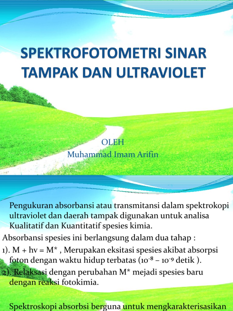 Spektrofotometri Sinar Tampak Dan Ultraviolet | PDF