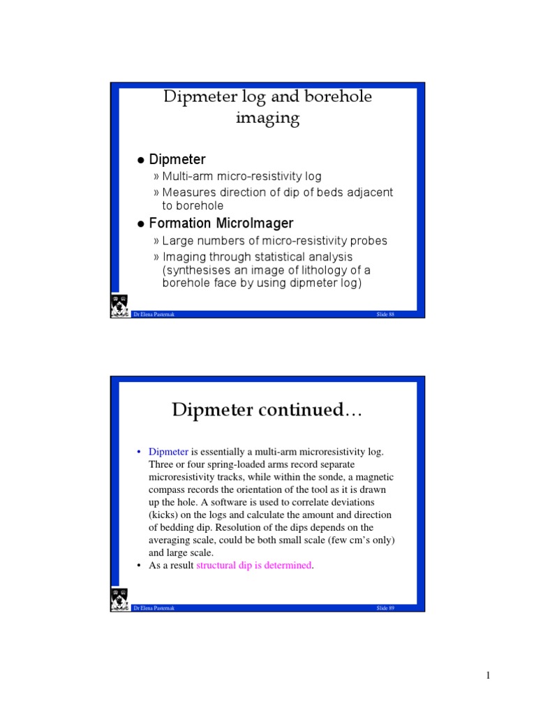 Dip Log | PDF | Science | Geology