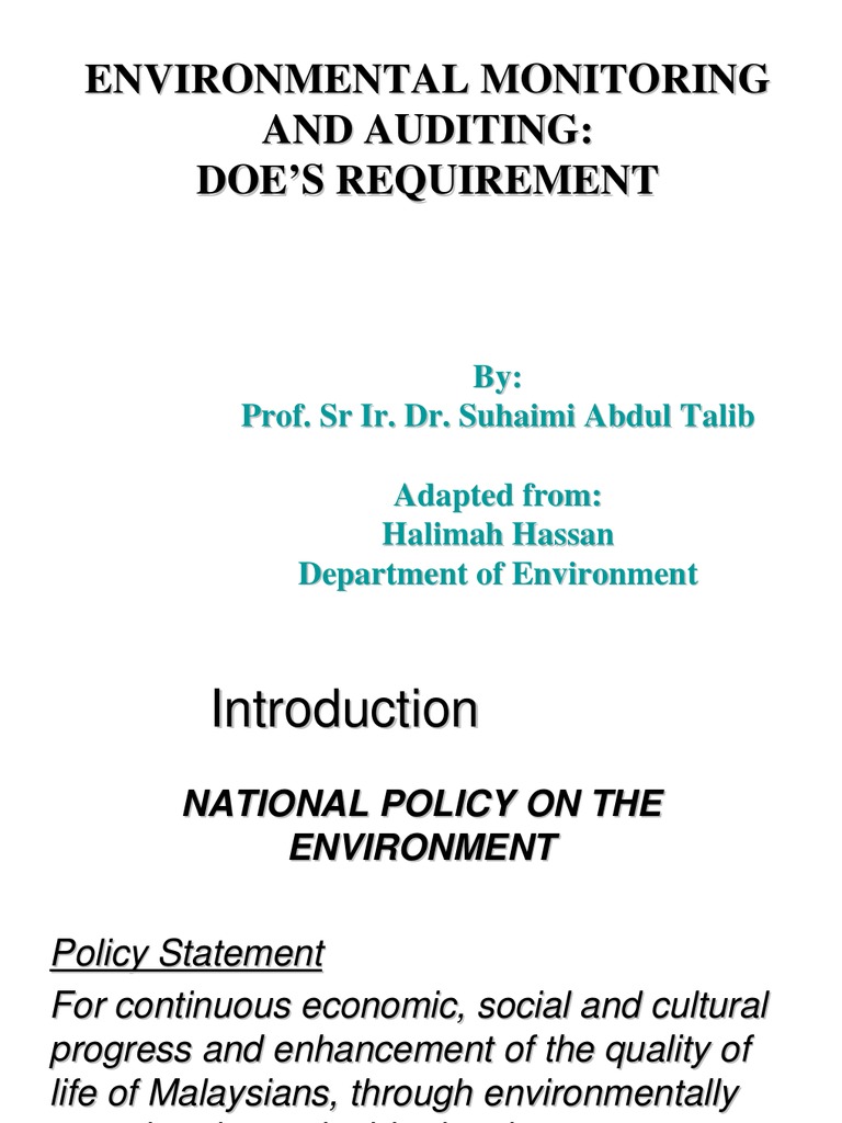 Environmental Monitoring | PDF | Environmental Monitoring ...