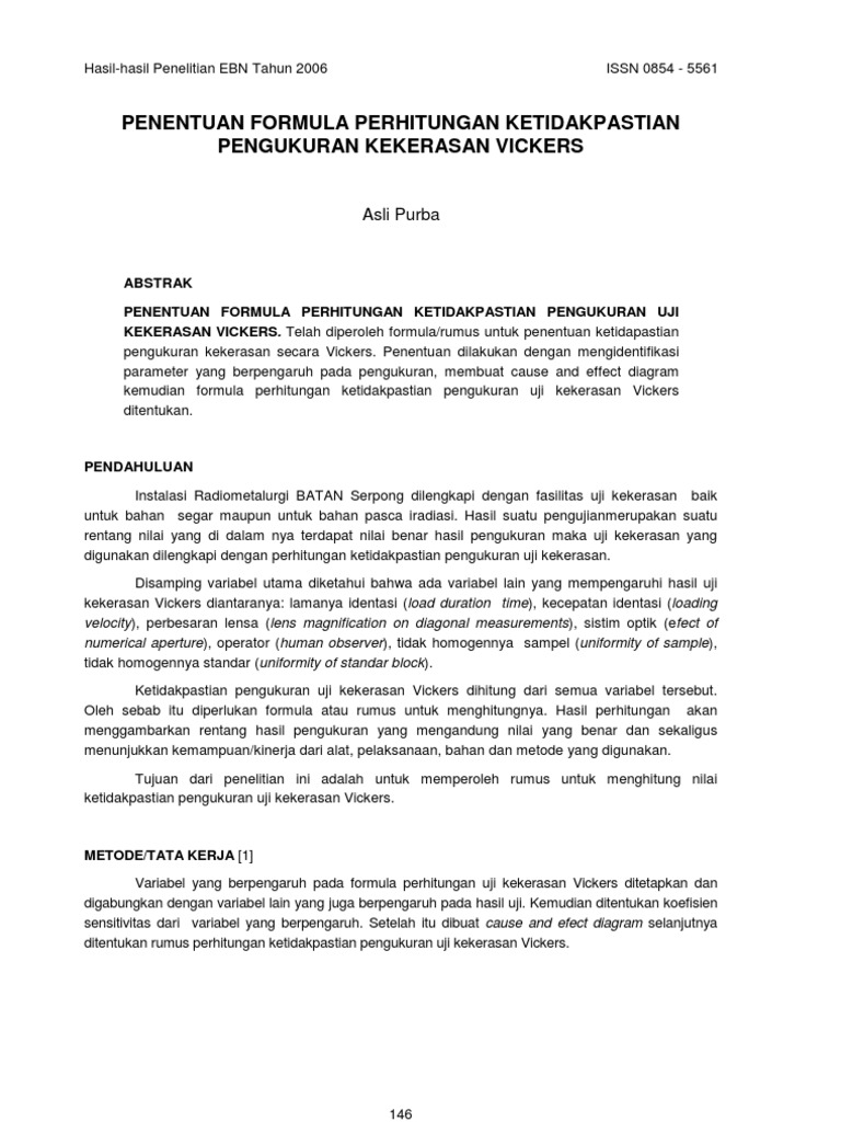 Uji Vickers | PDF