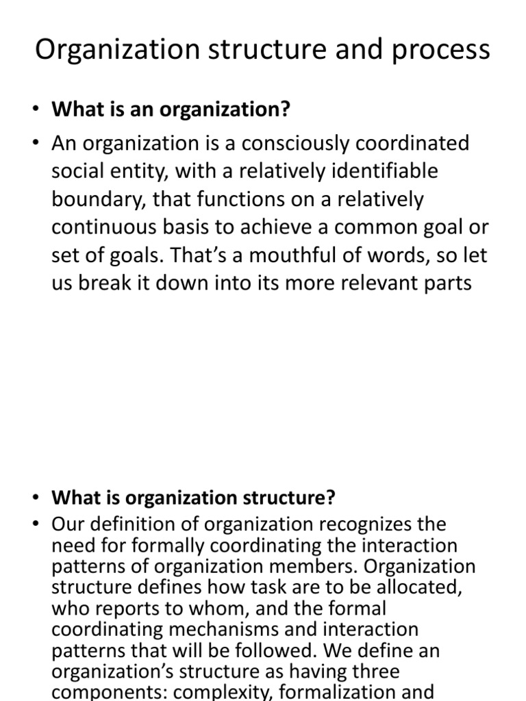 Organisational Structure | PDF | Organizational Structure | Division Of ...