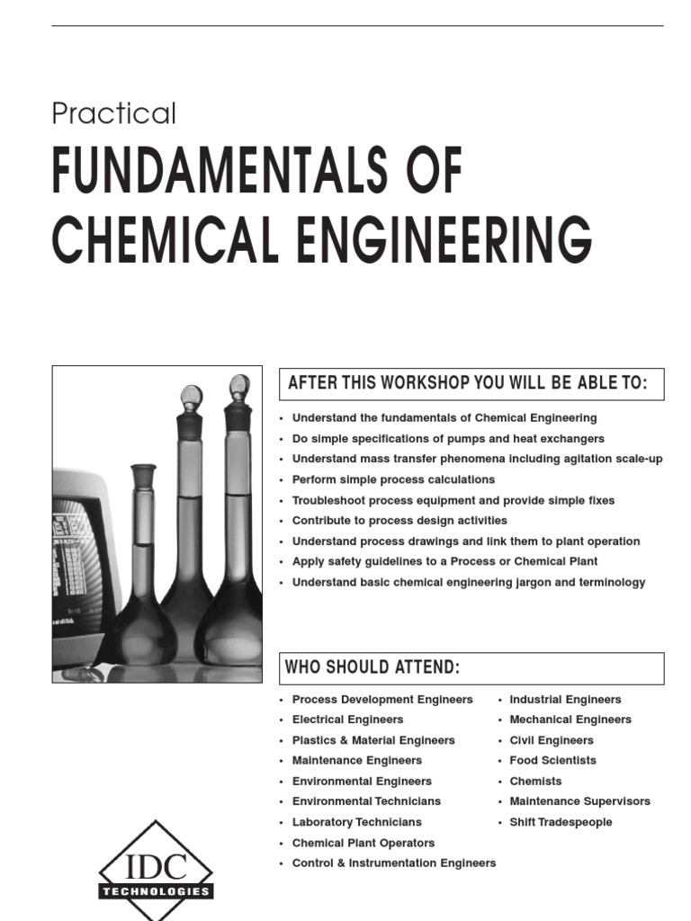 Fundamentals of Chemical Engineering Workshop | PDF