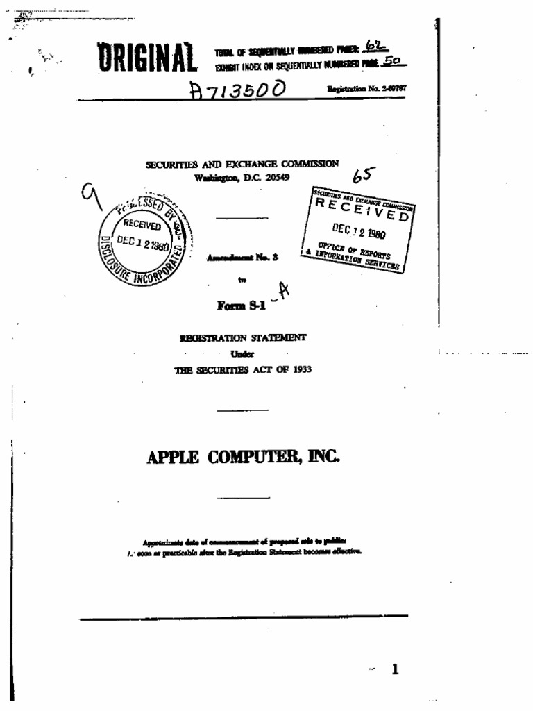 Apple IPO | PDF