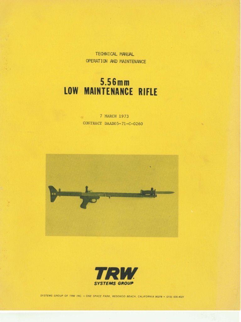 Low Maintenance Rifle 556mm Tech Manual | PDF
