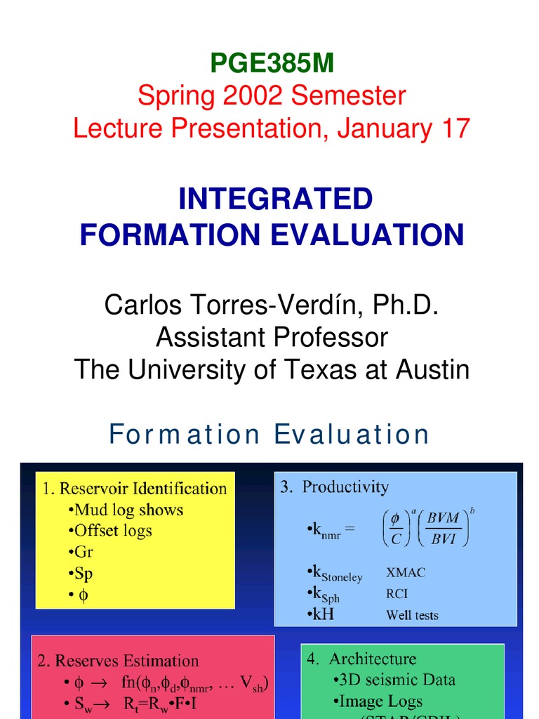 Integrated Formation Evaluation Overview | PDF | Chemical Engineering ...