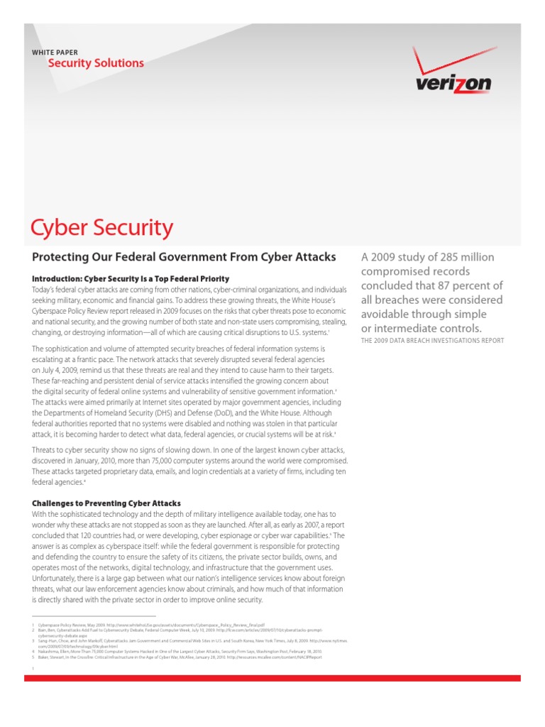 Cyber Security | Download Free PDF | Computer Security | Security