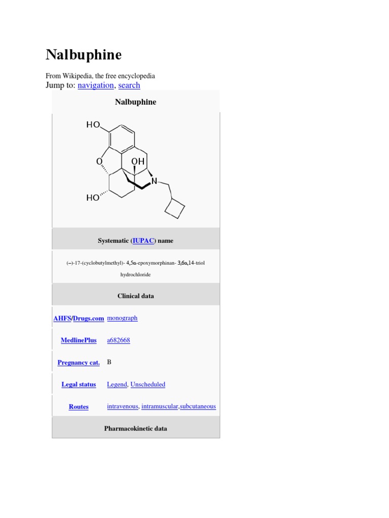 Nubain 2 | PDF | Drugs Acting On The Nervous System | Drugs