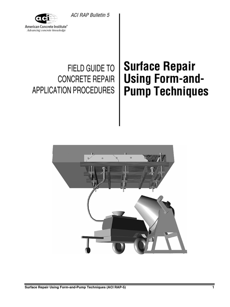 Surface Repair Using Form-and-Pump Techniques: Field Guide To Concrete ...