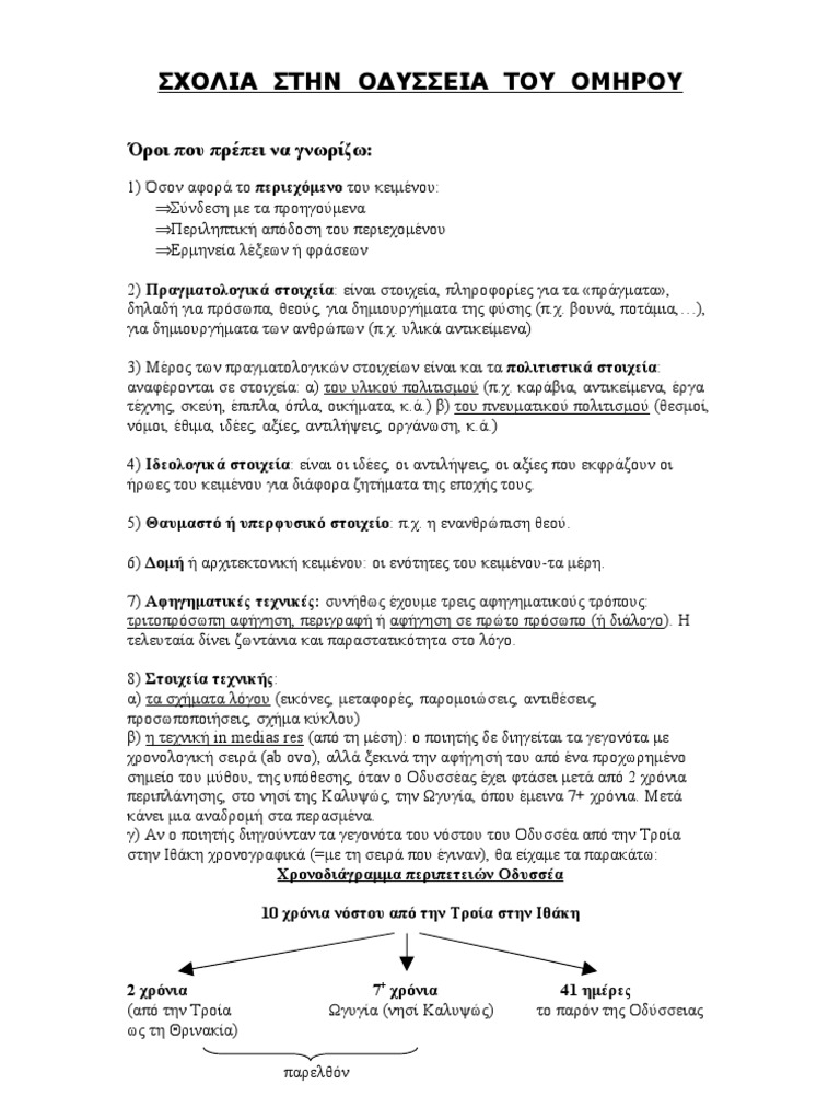 Οδύσσεια Ομήρου | PDF