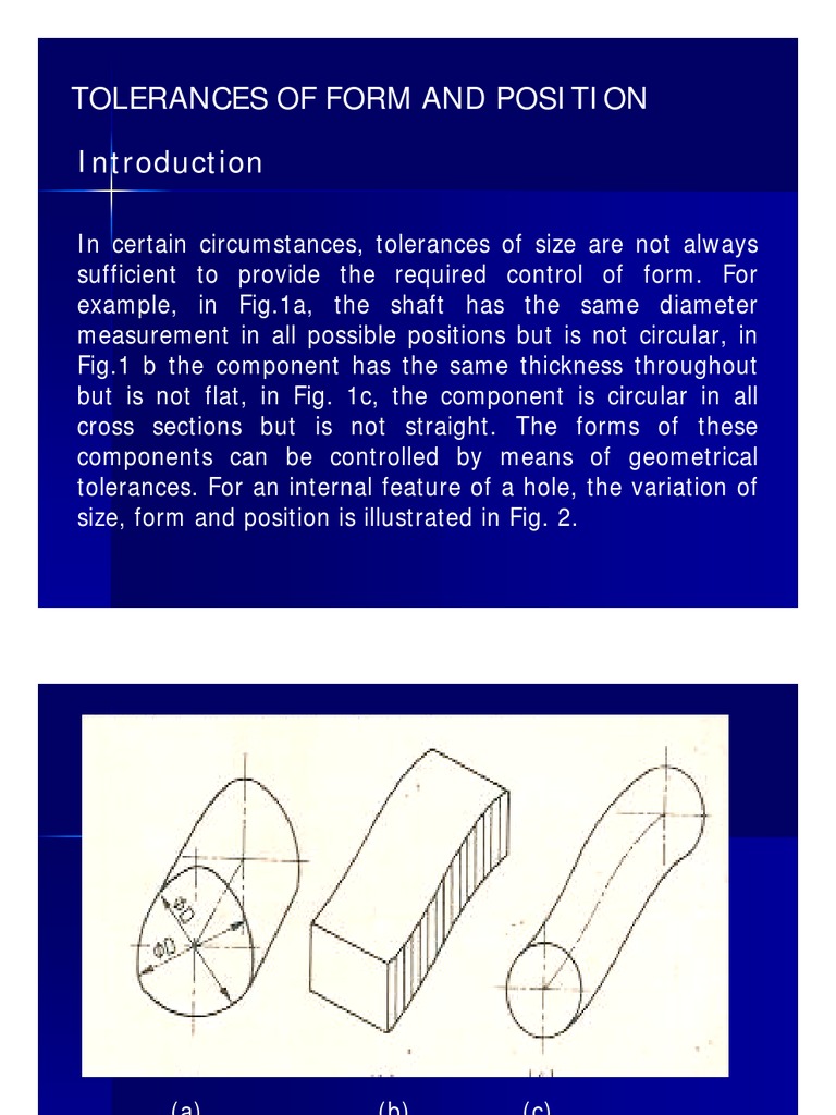 Form and Position | PDF | Engineering Tolerance | Line (Geometry)